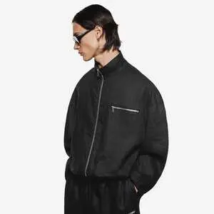 MKI MIYUKI ZOKU Linen Track Jacket - Black