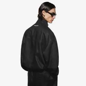 MKI MIYUKI ZOKU Linen Track Jacket - Black