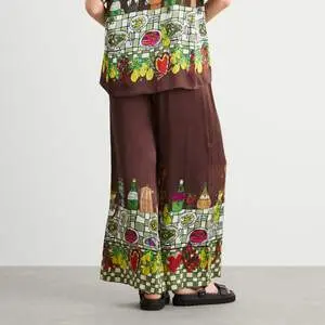 ALEMAIS Fredo Silk Pant - Chocolate