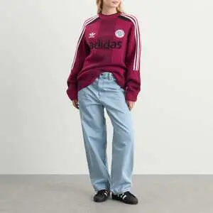 Adidas Adicolor Pullover Knit - Legacy Burgundy