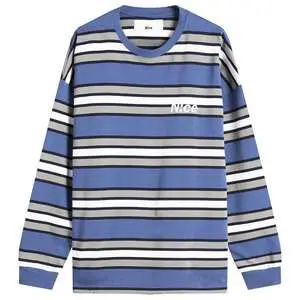 N!CE Border Stripe Long Sleeve T-shirt
