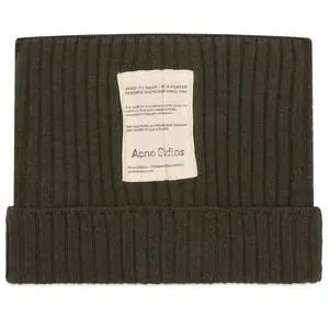 Acne Studios Koton Cotton Beanie - Vintage Green