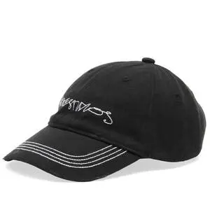 Acne Studios Cuddy Autograph Logo Cap - Black