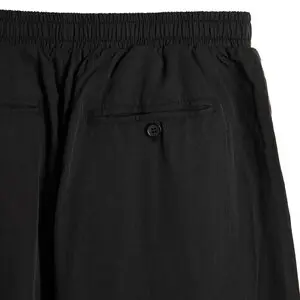 MKI MIYUKI ZOKU Sandwash Cupro Wide Leg Trousers - Black