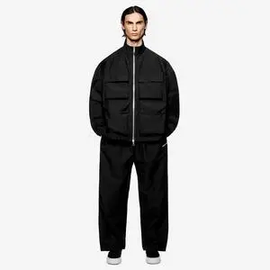 MKI MIYUKI ZOKU Washed Cotton Nylon Track Jacket
