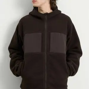 REPRESENT 247 247 Borg Fleece Jacket - Chocolate Torte