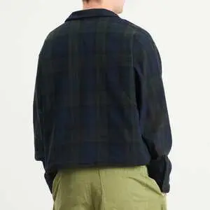 BEAMS Mesh Check Shirt Jacket