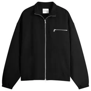 MKI MIYUKI ZOKU Viscose Linen Track Jacket - Black
