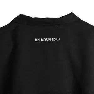 MKI MIYUKI ZOKU Viscose Linen Track Jacket - Black