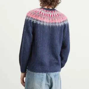 BEAMS Nordic Shaggy Crew Neck Jumper