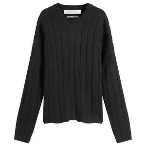 ABOUT:BLANK Rib Knit Crew - Black