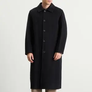 PERCIVAL Double Faced Wool Overcoat
