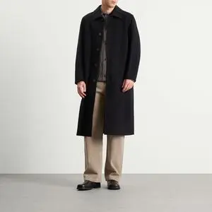 PERCIVAL Double Faced Wool Overcoat