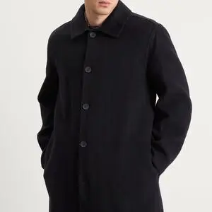 PERCIVAL Double Faced Wool Overcoat