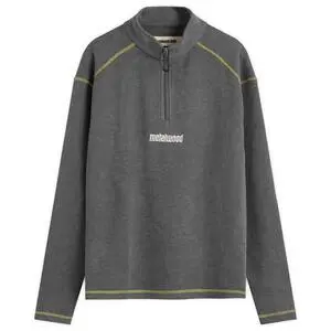 METALWOOD STUDIO Contrast Stitch Quarter Zip Sweatshirt