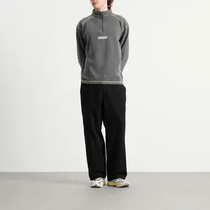 METALWOOD STUDIO Contrast Stitch Quarter Zip Sweatshirt