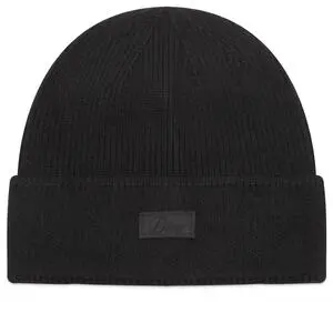 DIME Cursive Rib Beanie - Black