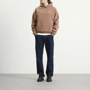 DIME Cursive Logo Hoodie - Sepia
