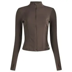 TALA Dayflex Zip Through Running Jacket - Mocha Brown