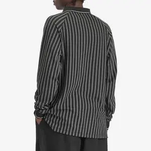 METALWOOD STUDIO Ribbed Long Sleeve Polo