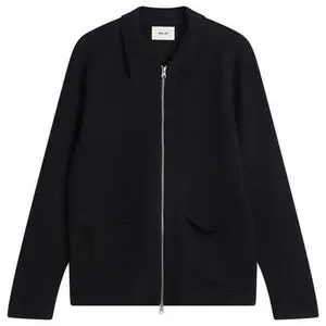 Nn07 Jonas Merino Zip Jacket - Navy Blue