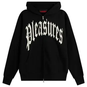 PLEASURES Twitch Zip Hoodie - Black