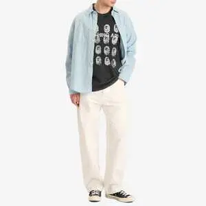 A BATHING APE Garment Dye Logo Relaxed Fit T-shirt