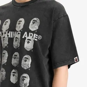 A BATHING APE Garment Dye Logo Relaxed Fit T-shirt