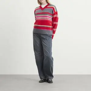 DAMSON MADDER Rene V-neck Jumper - Multi