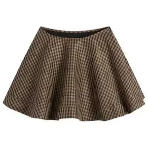 GANNI Check Mini Circle Skirt