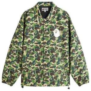A BATHING APE Abc Camo Nyc Logo Coach Jacket