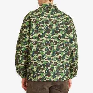 A BATHING APE Abc Camo Nyc Logo Coach Jacket