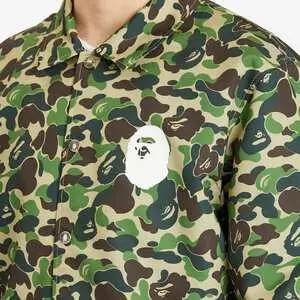 A BATHING APE Abc Camo Nyc Logo Coach Jacket