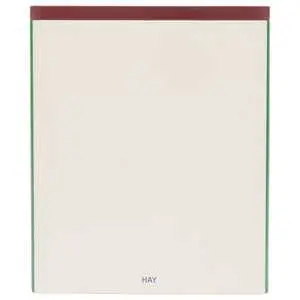 HAY X-large Tin Container - Off-white/burgundy/green