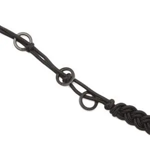 TOPOLOGIE Braided Keychain - Black