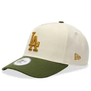 New Era La Dodgers Ws Patch 9forty E-frame Cap - Green