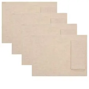 HAY Tavolo Napkin/placemat Set Of 4 - Soft Beige