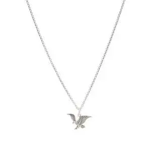 SERGE DENIMES Eagle Pendant Necklace - Silver