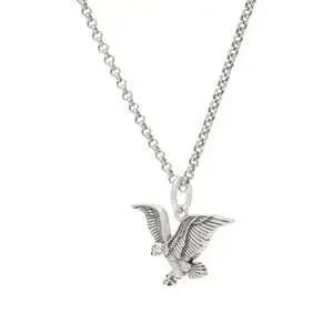 SERGE DENIMES Eagle Pendant Necklace