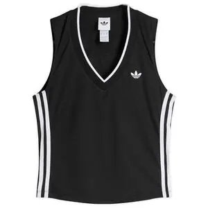 Adidas V-neck Sleeveless Top - Black