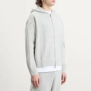 MKI MIYUKI ZOKU Mohair Blend Knit Zip Hoodie