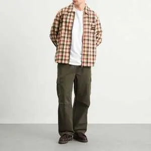 STAN RAY Zip Shirt - Tan Plaid
