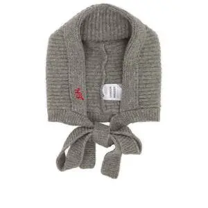 DAMSON MADDER Premium Wool Bonnet With Embroidered Branding - Charcoal