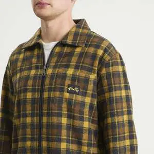 STAN RAY Zip Shirt - Acorn Plaid