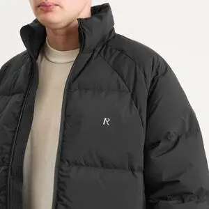 REPRESENT Funnel Neck Puffer Jacket - Black