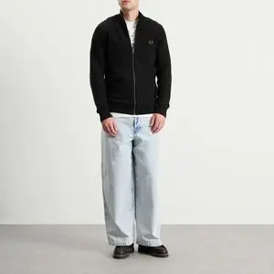 Fred Perry Textured Zip Through Cardigan
