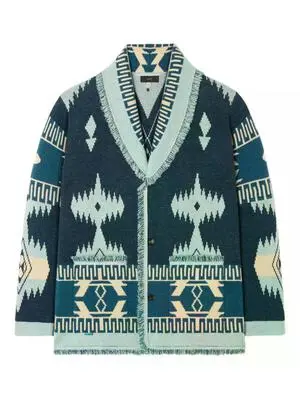 Alanui Icon Jacquard Fringed Cardigan