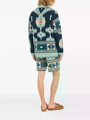 Alanui Icon Jacquard Fringed Cardigan