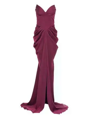 ANA RADU Corset Draped Gown