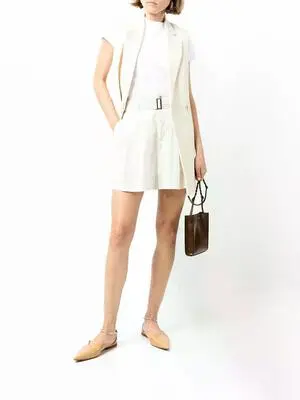 FORME D'EXPRESSION Belted Flared Shorts